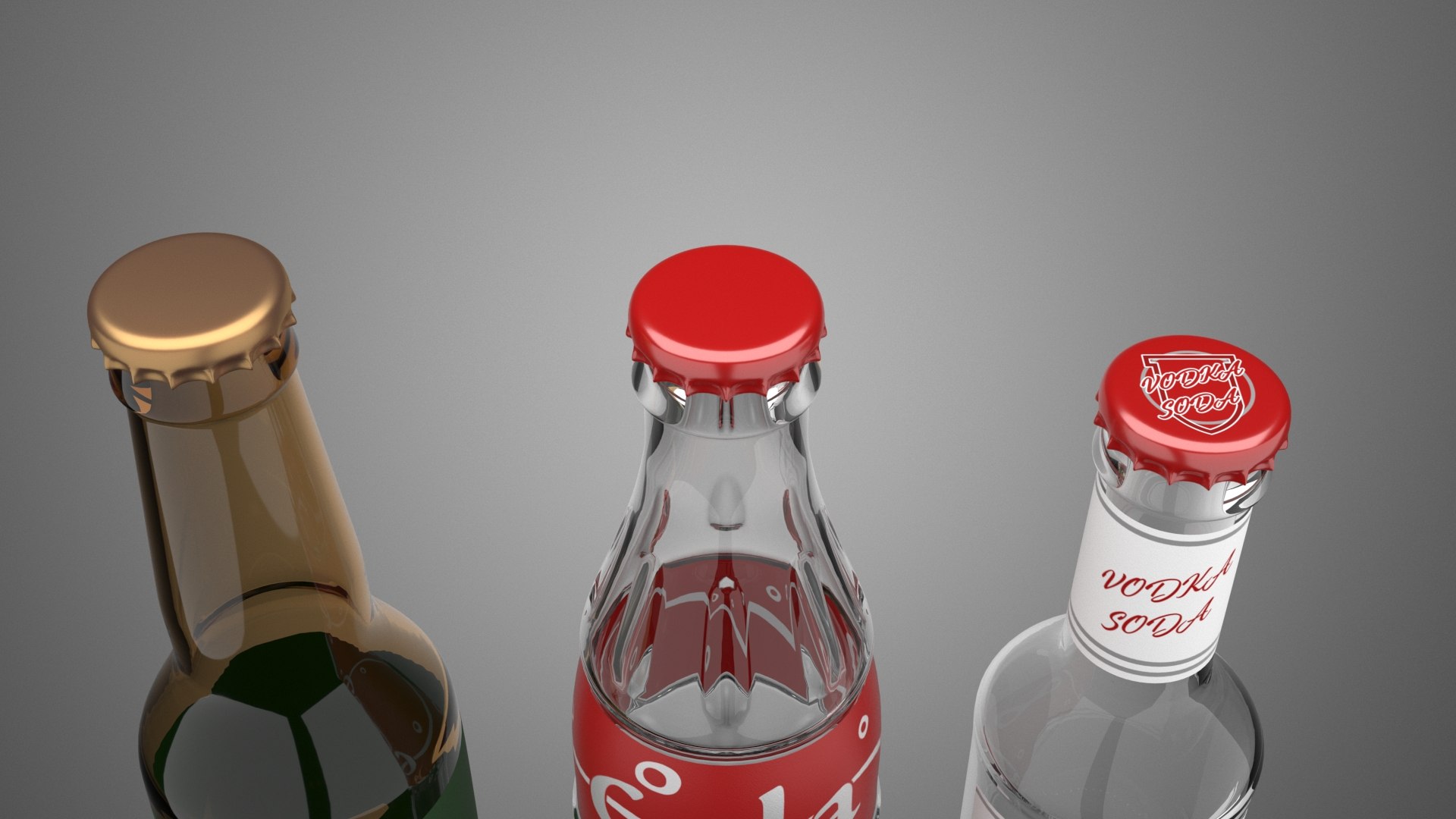 Glass Bottles Pack 3D Model - TurboSquid 2189796