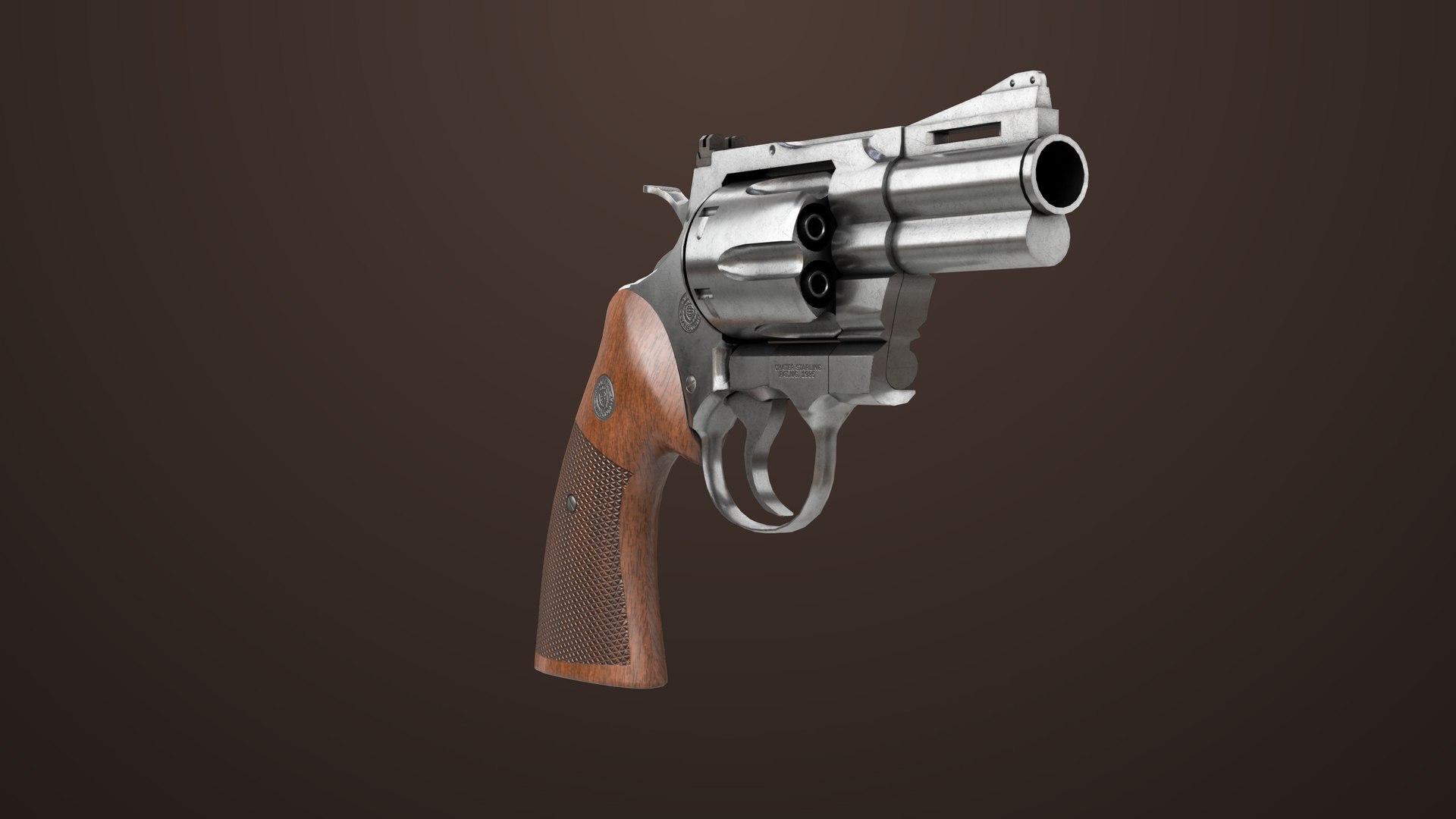 3D Small Pistol And Revolver All PBR Unity UE Textures(1) Model ...