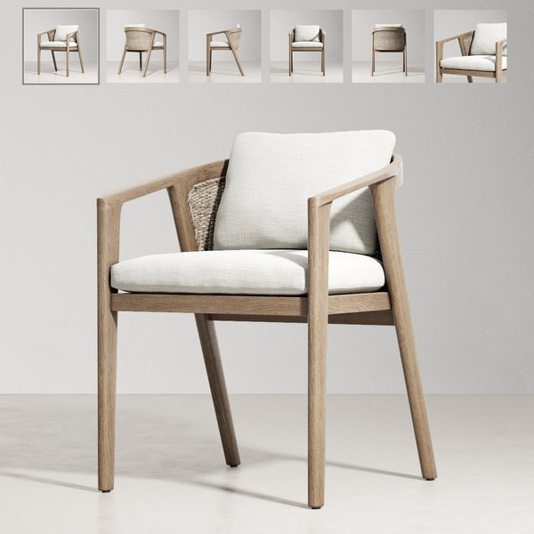 SESSEL AUS TEAK MALTA 3D Modell TurboSquid 1662021