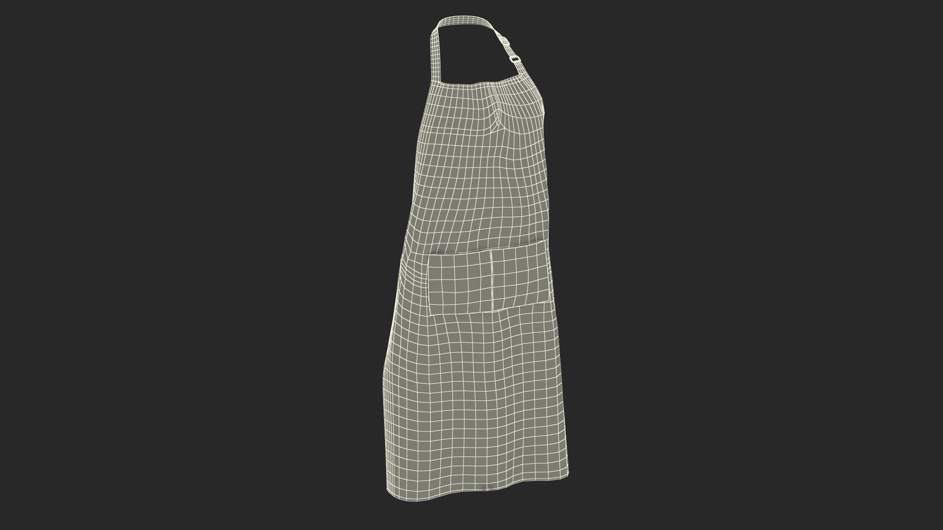 Men Striped Cooking Apron 3D Model - TurboSquid 1816246