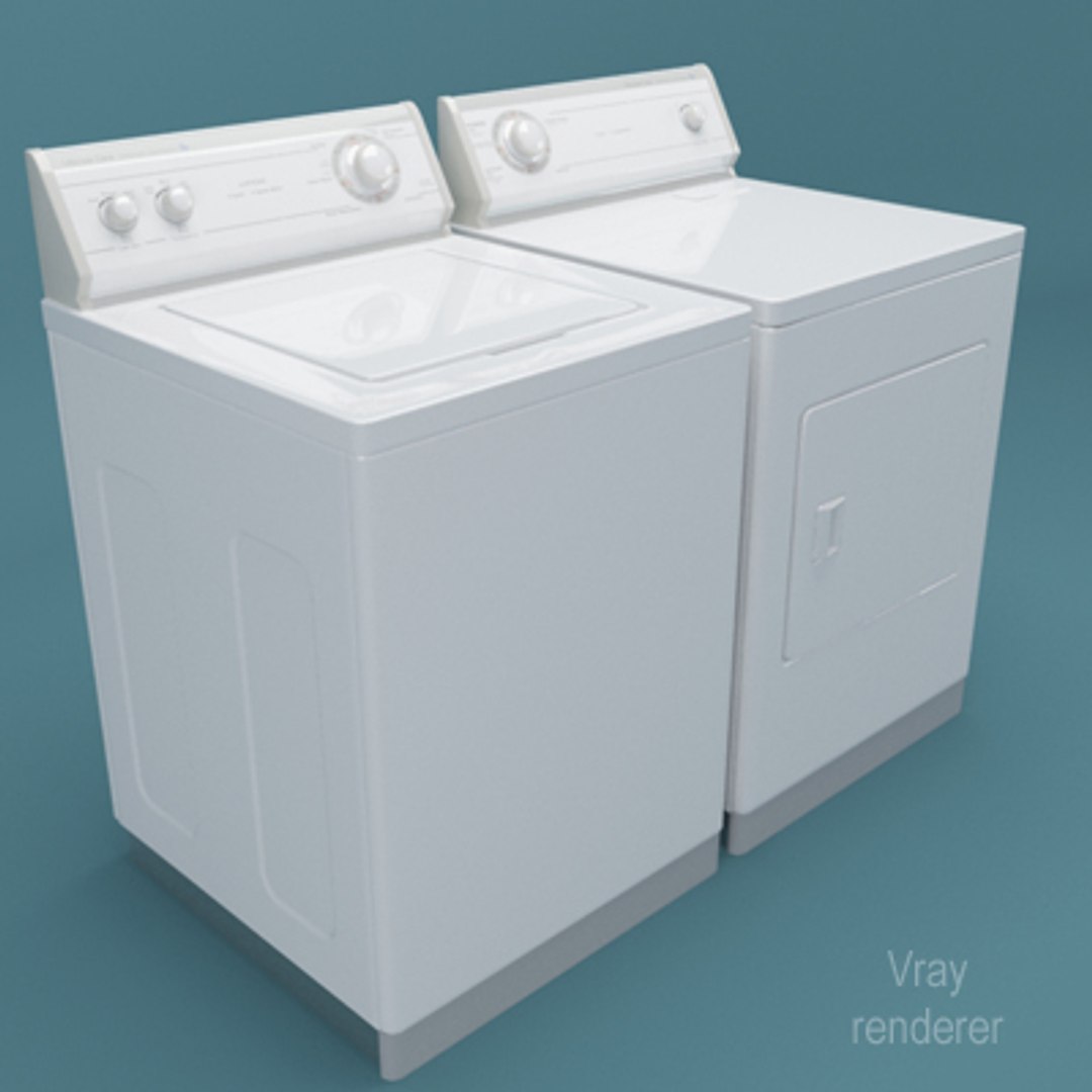 3d Model Washing Machine Dryer Washer