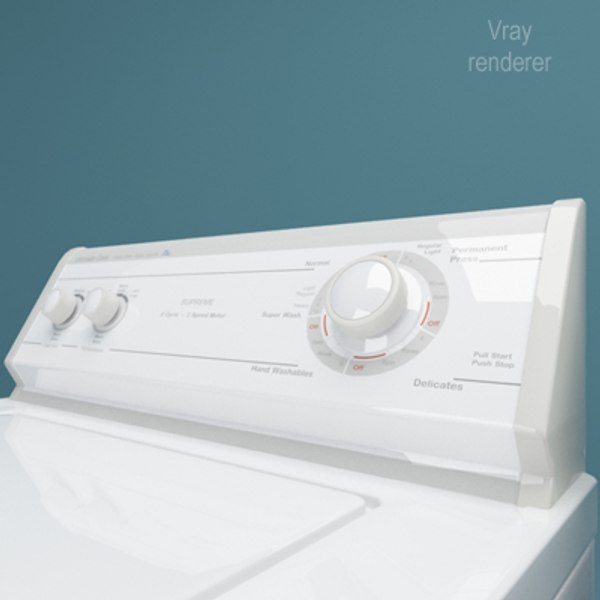 3d model washing machine dryer washer