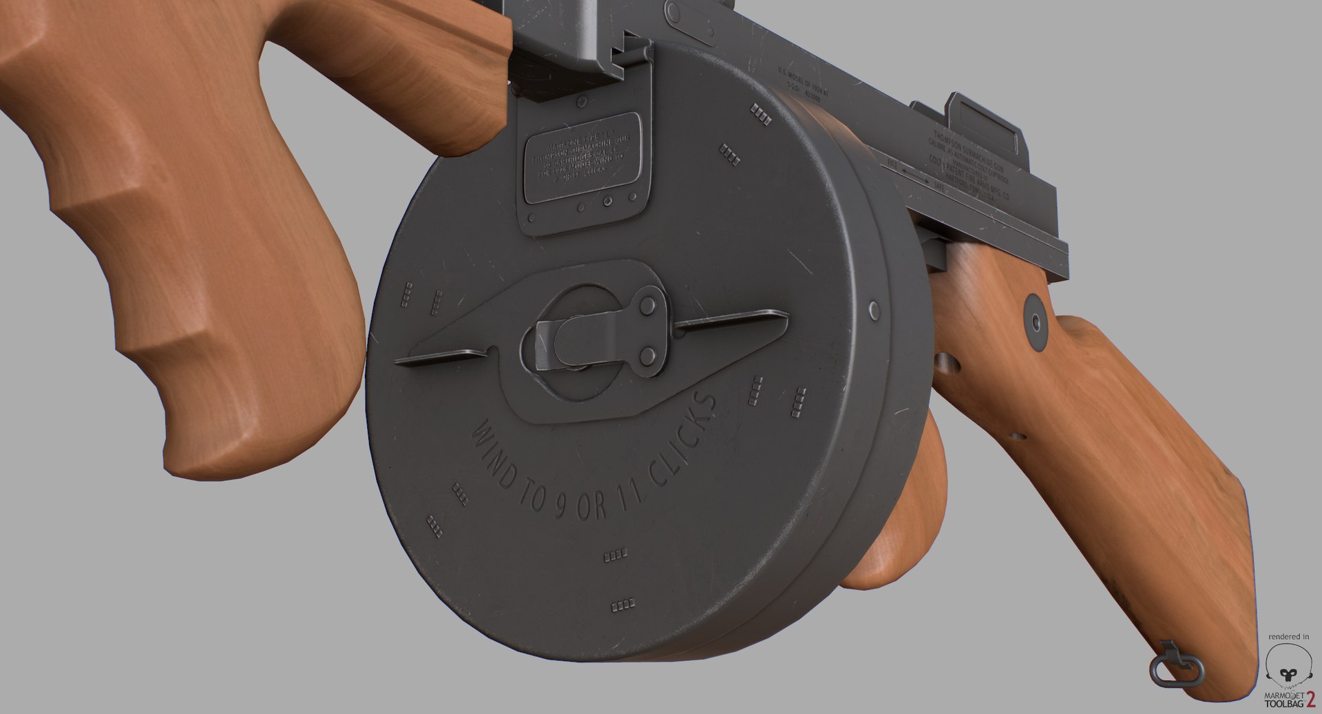 3d Model Tommy Gun