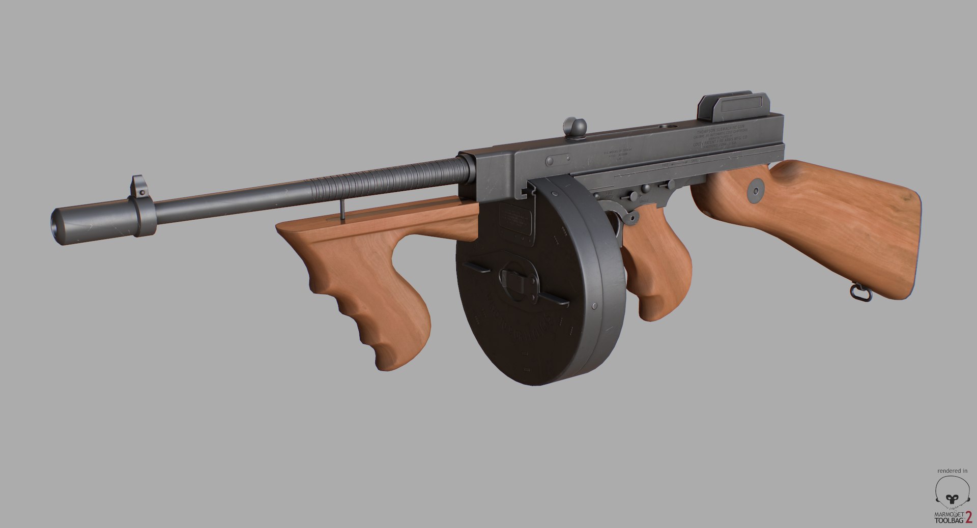 3d Model Tommy Gun