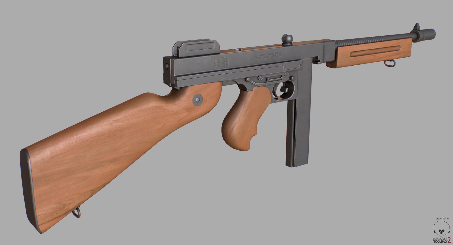 3d Model Tommy Gun
