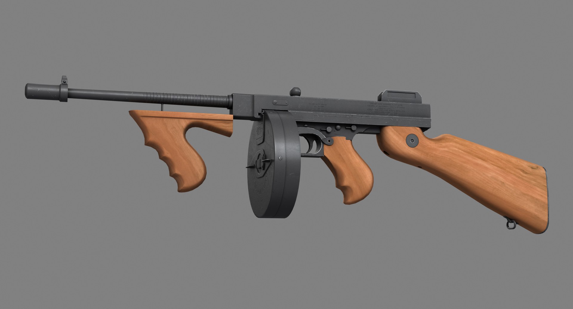 3d Model Tommy Gun