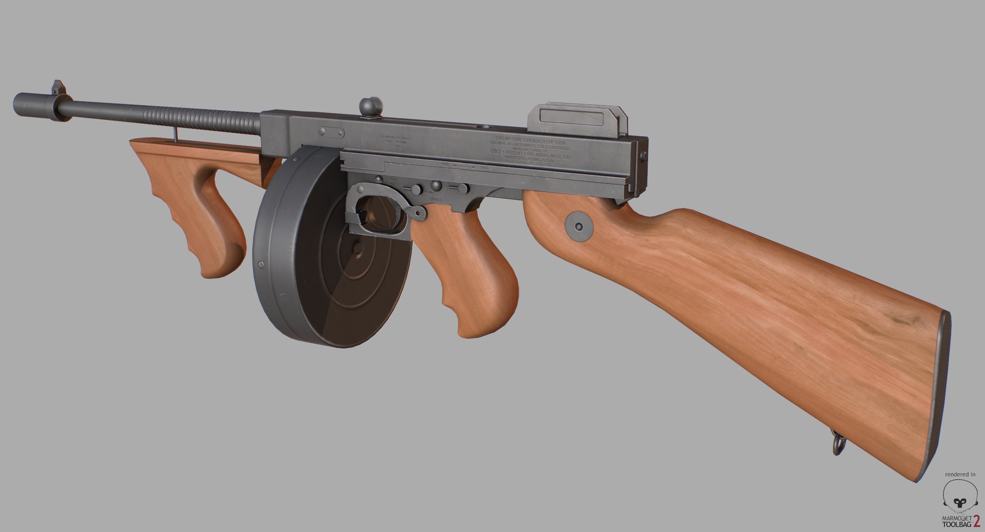 3d Model Tommy Gun