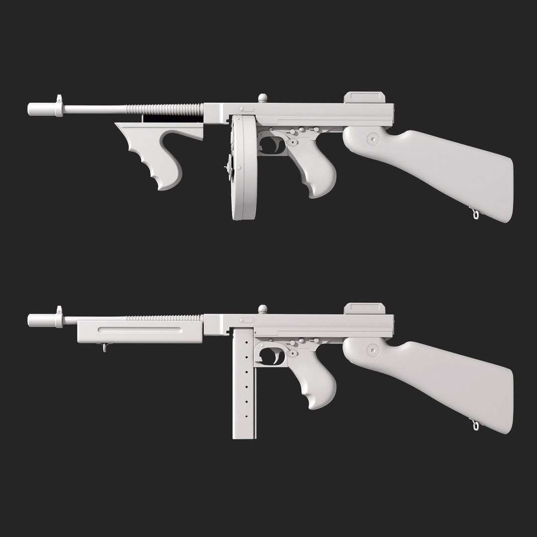 3d Model Tommy Gun