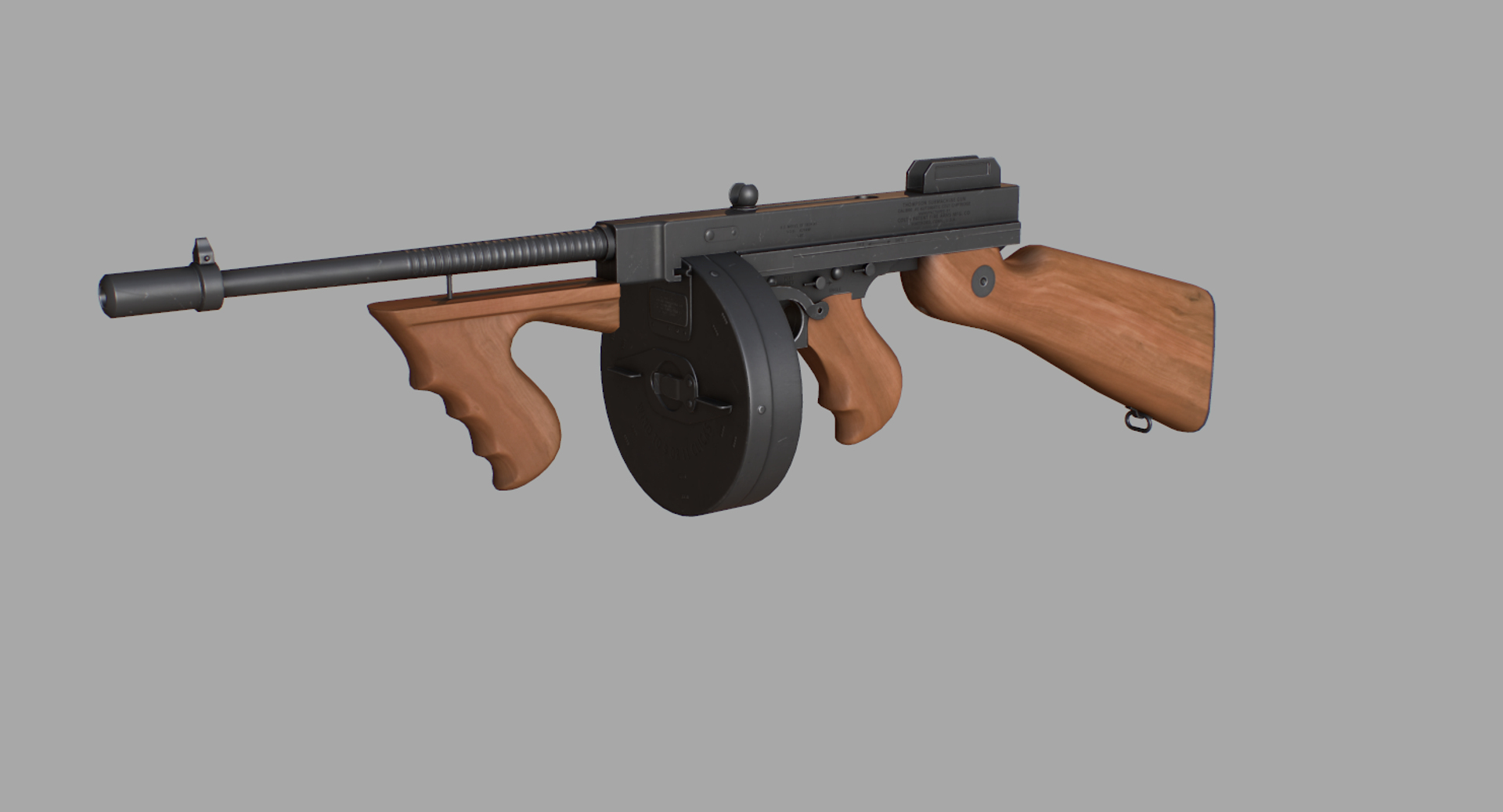 3d Model Tommy Gun