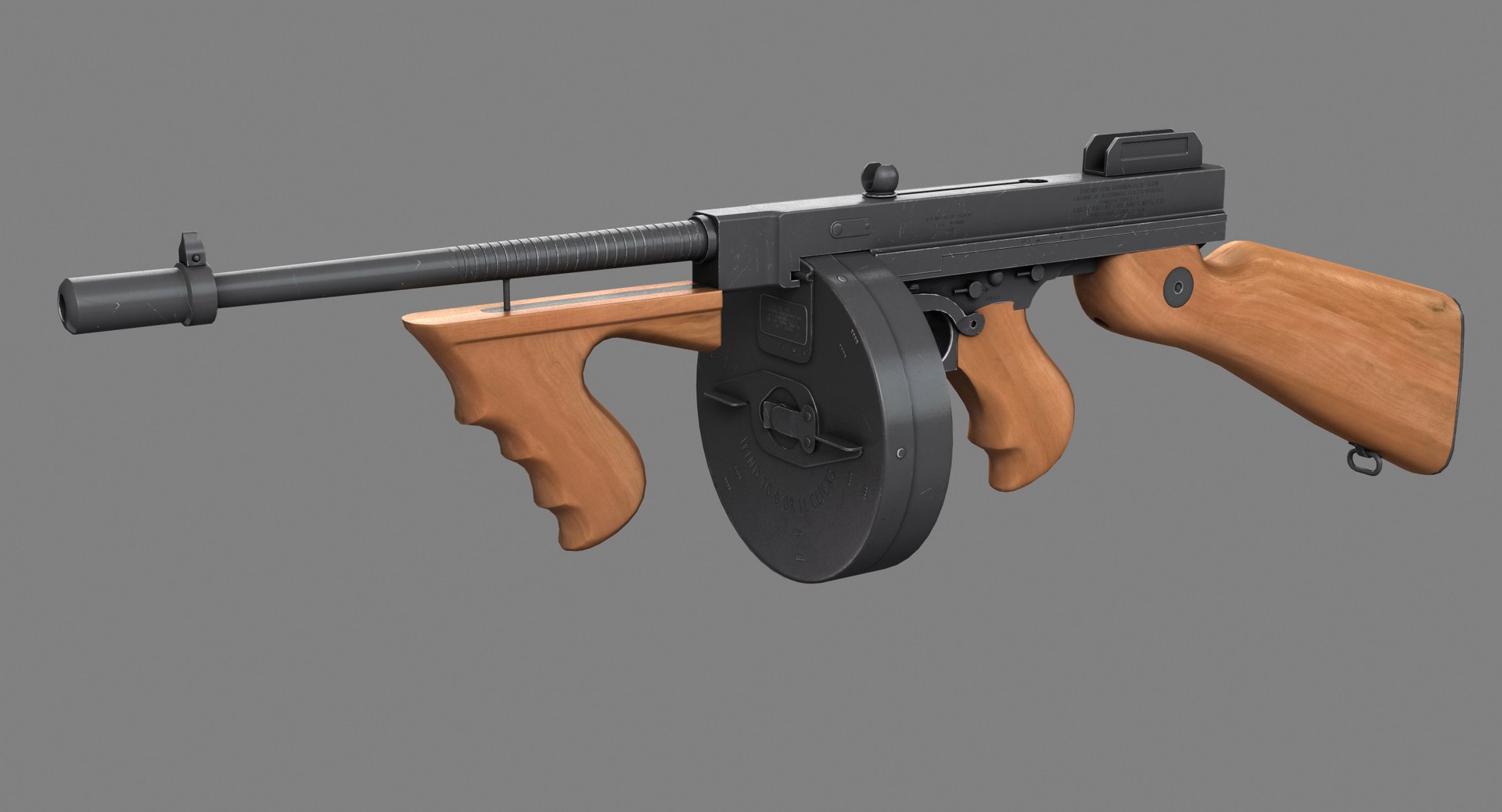 3d Model Tommy Gun