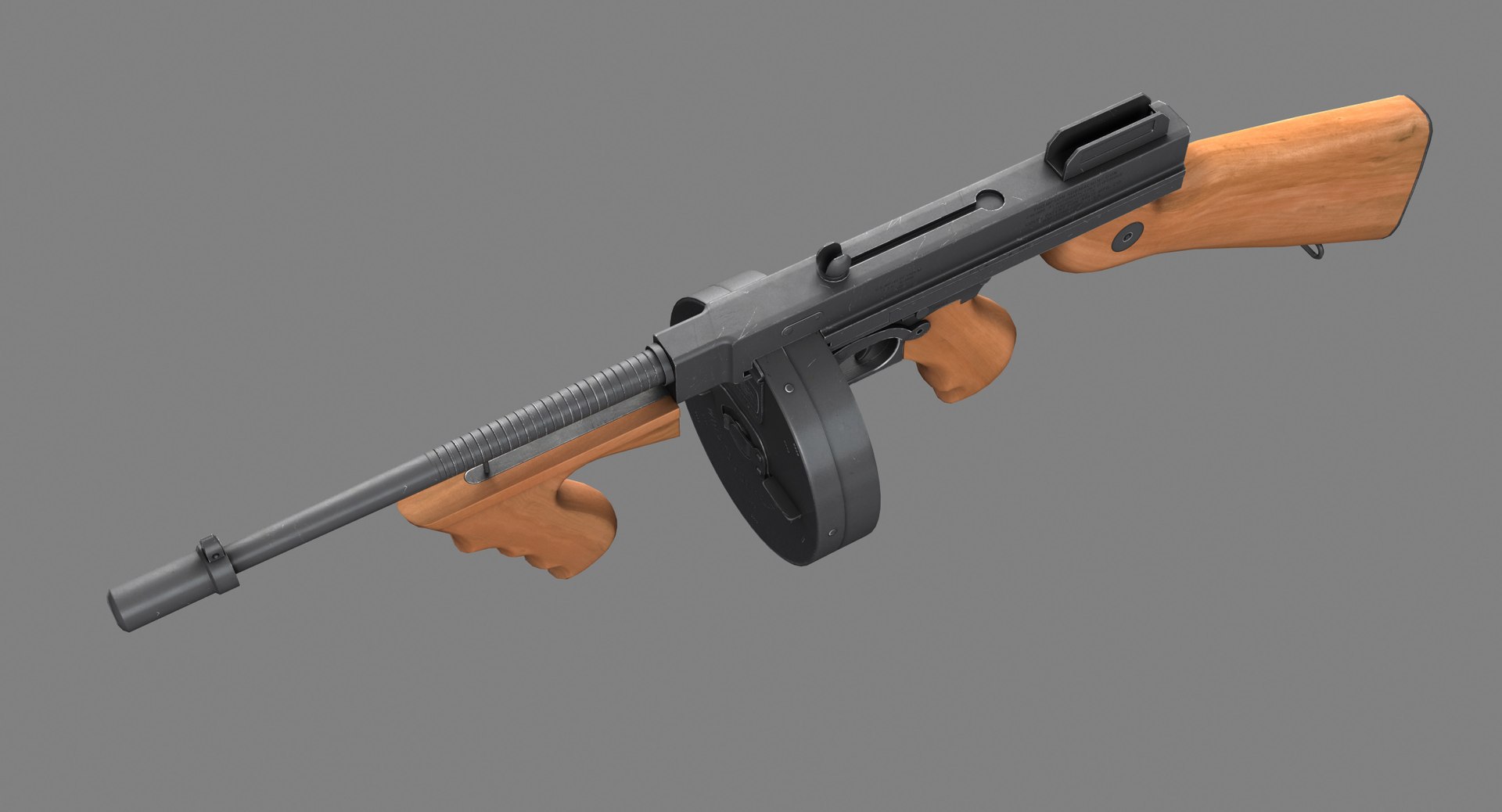 3d Model Tommy Gun