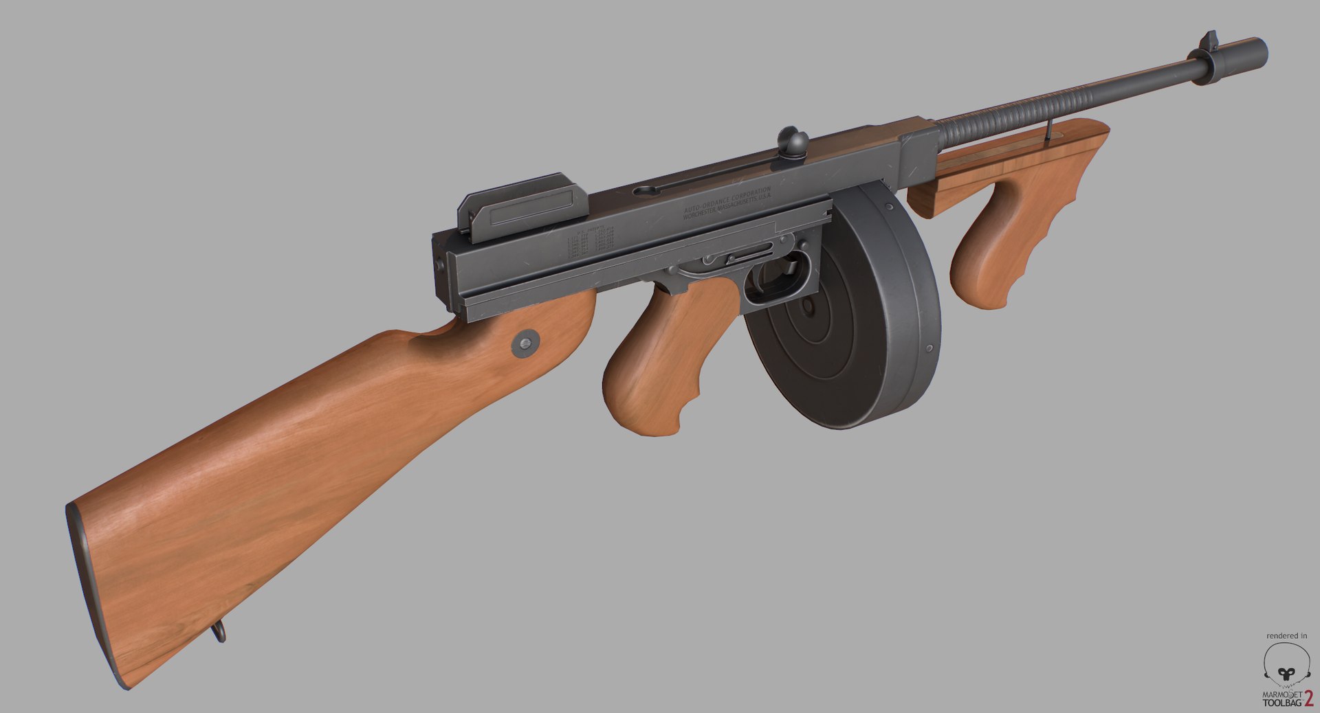 3d Model Tommy Gun