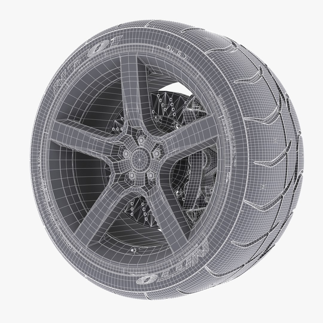 3d model axis r5f wheel