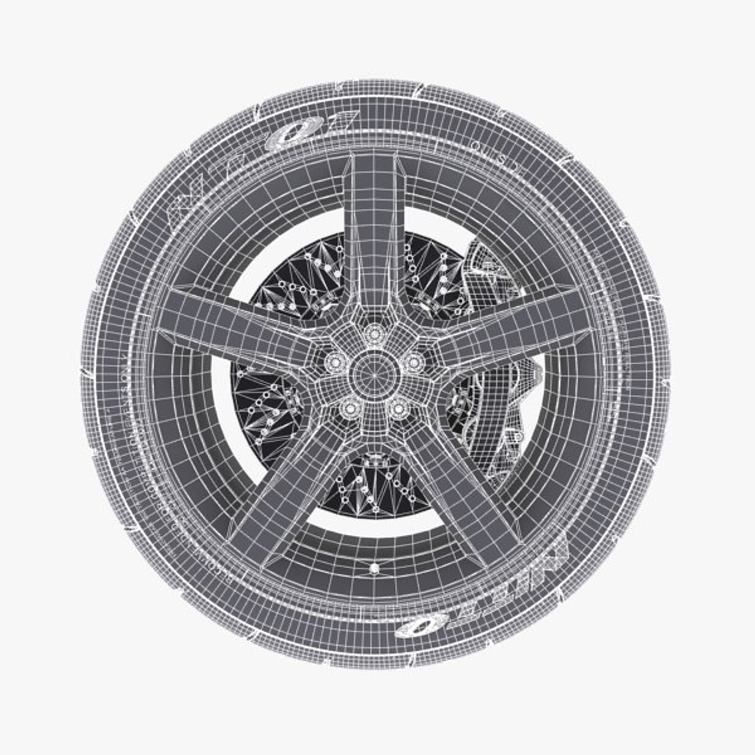 3d model axis r5f wheel