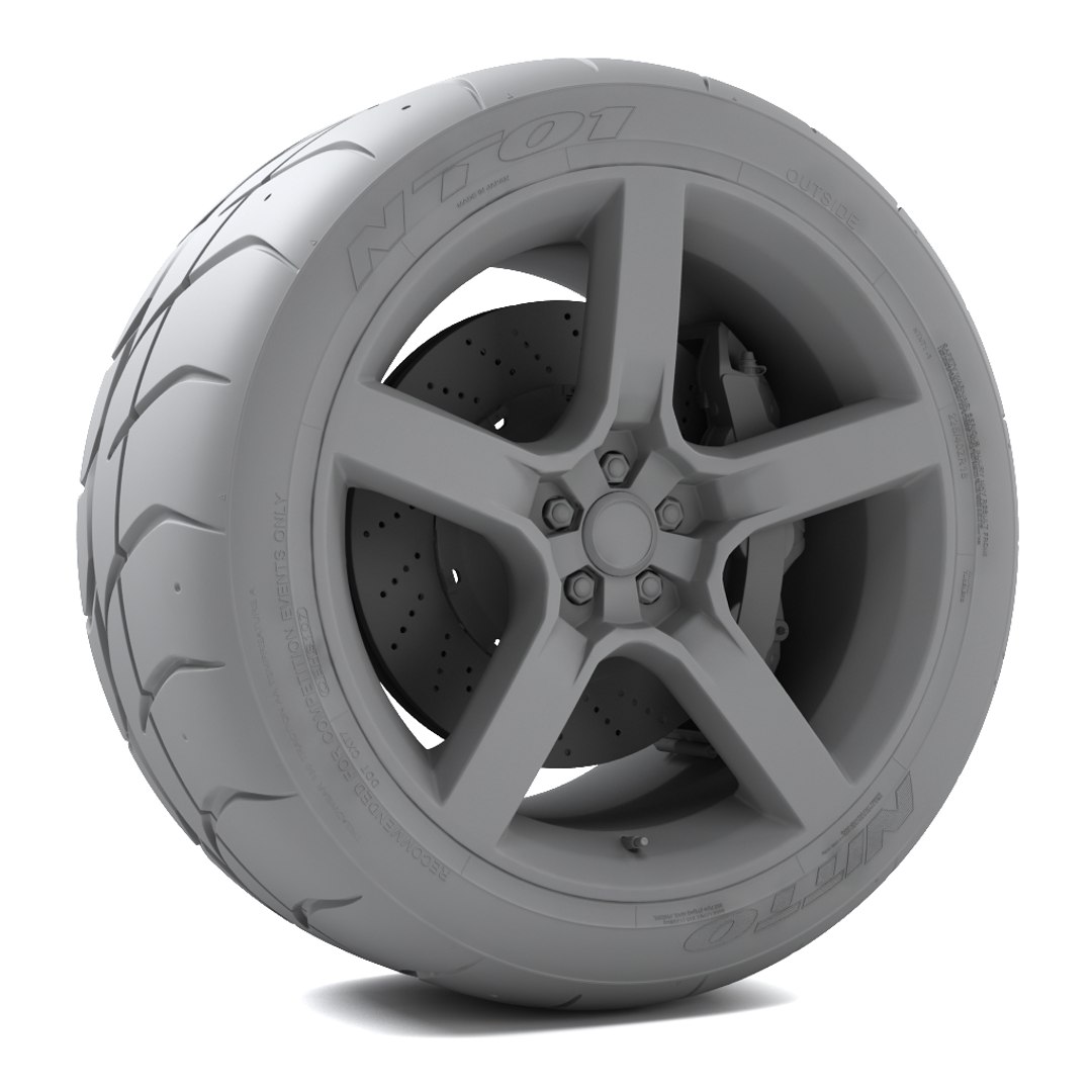 3d model axis r5f wheel