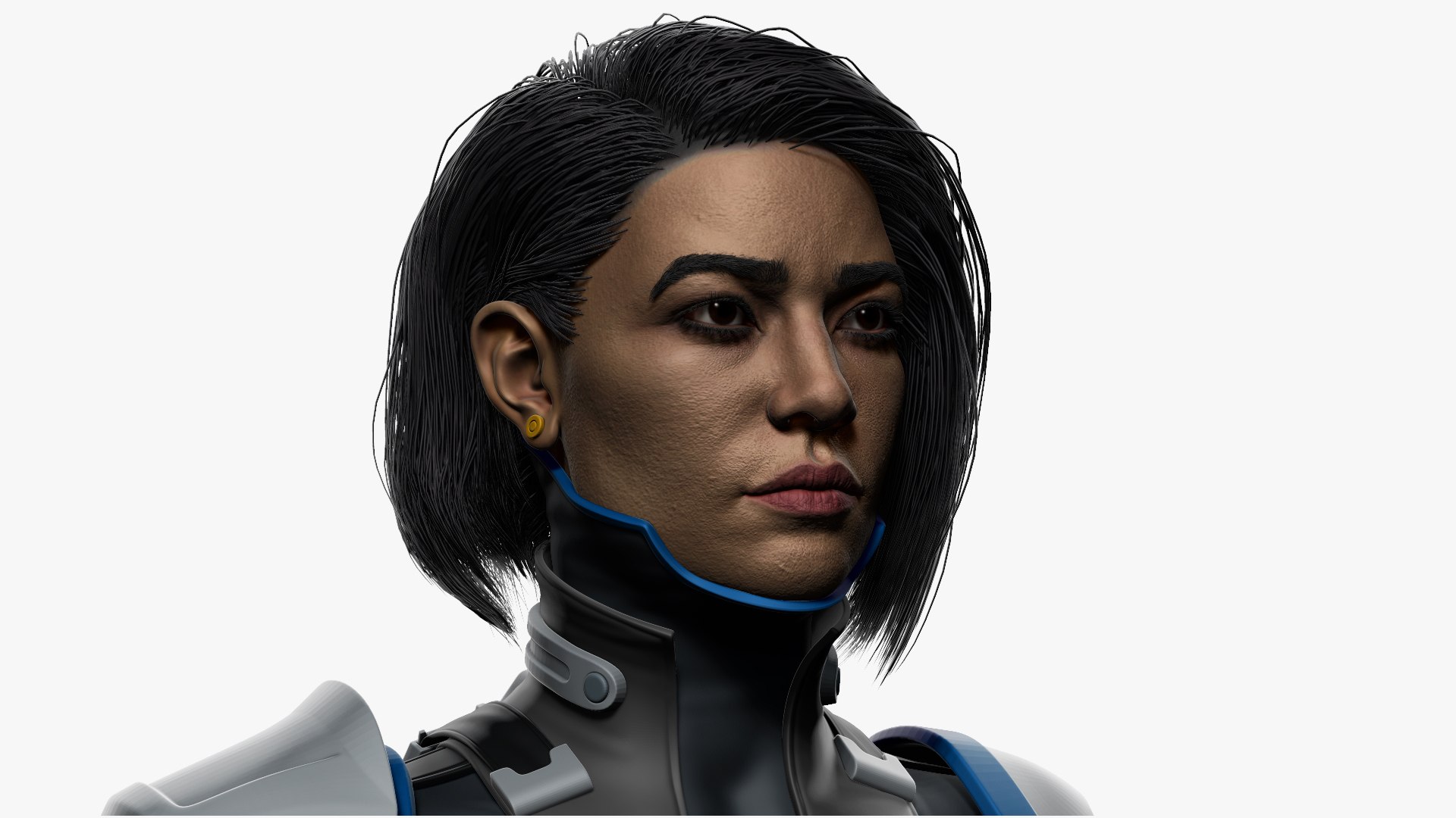 Futuristic Female Rogue Soldier Zbrush 3D Model - TurboSquid 2055285