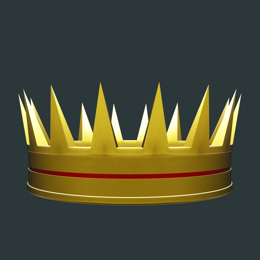 3D Model Low Poly Crown - TurboSquid 1860374