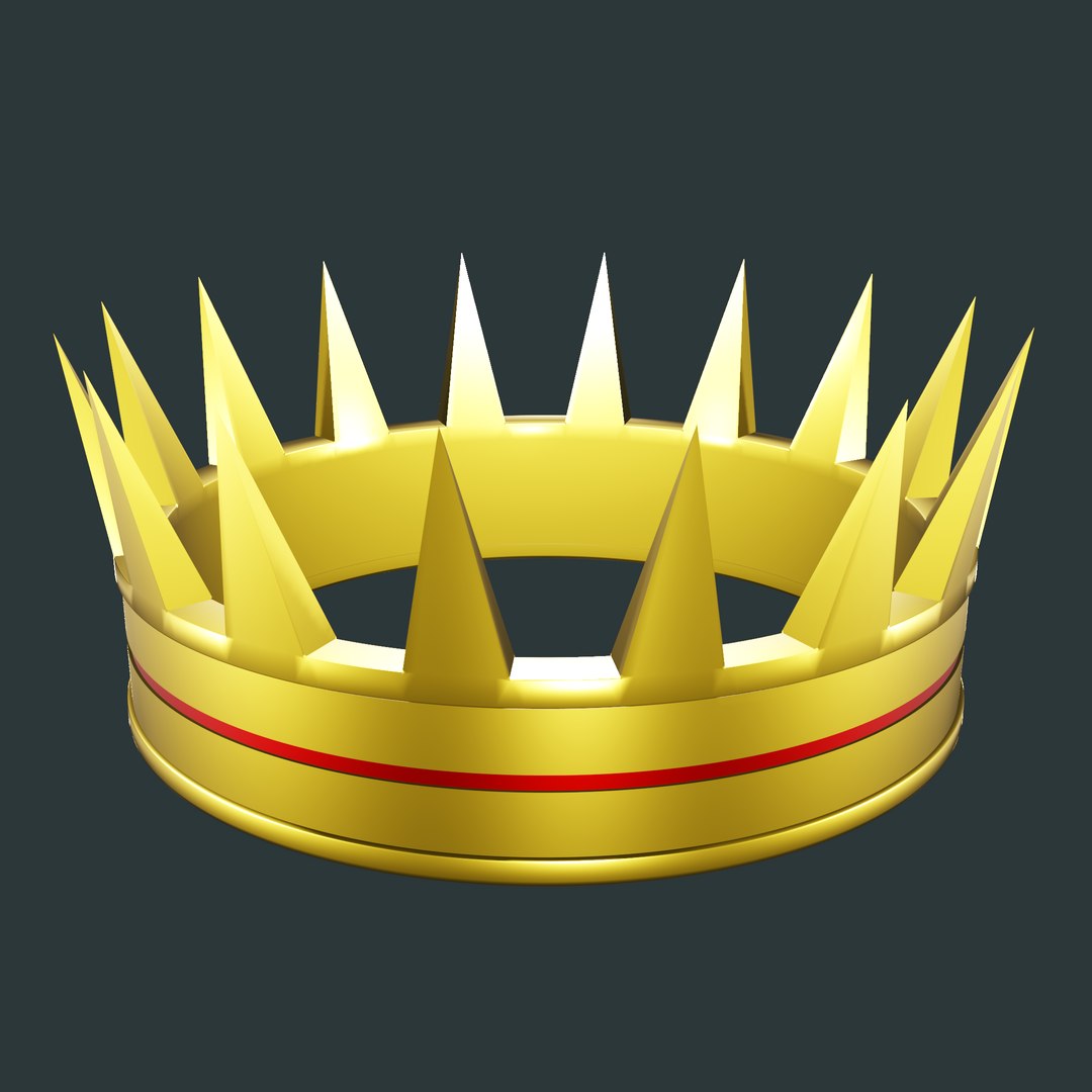 3D Model Low Poly Crown - TurboSquid 1860374