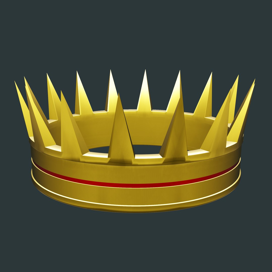 3D Model Low Poly Crown - TurboSquid 1860374