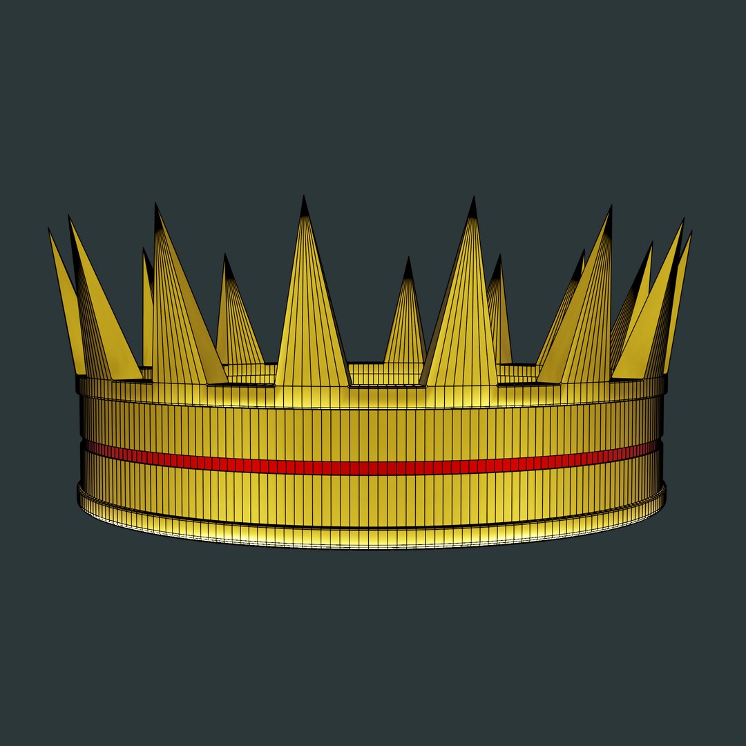 3D Model Low Poly Crown - TurboSquid 1860374