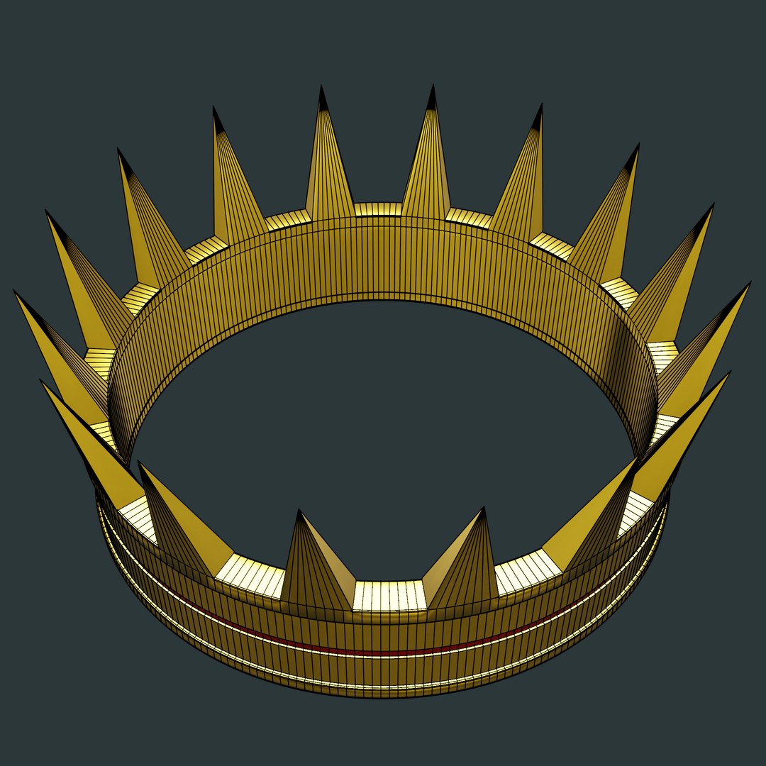 3D Model Low Poly Crown - TurboSquid 1860374