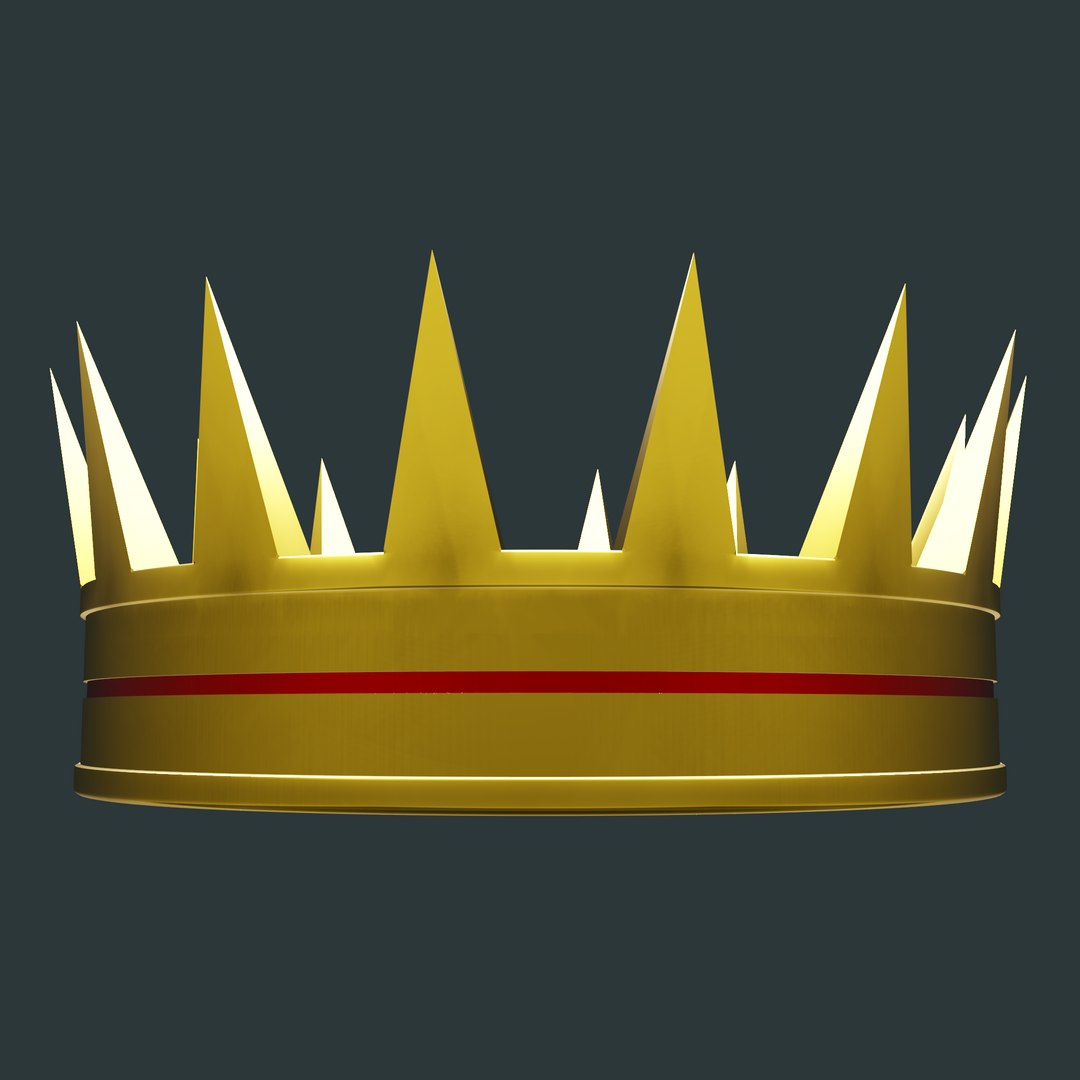3D Model Low Poly Crown - TurboSquid 1860374