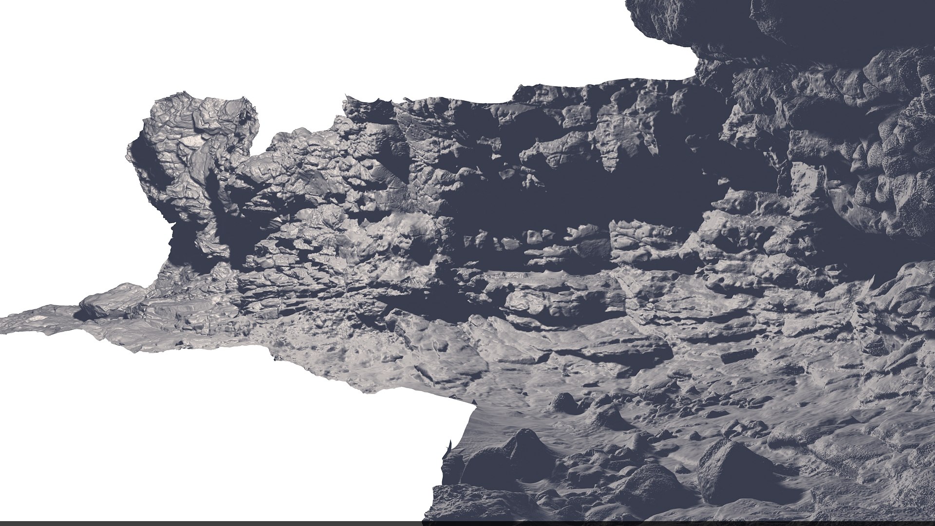 3d Model Cliffs Ocean Hd 16k