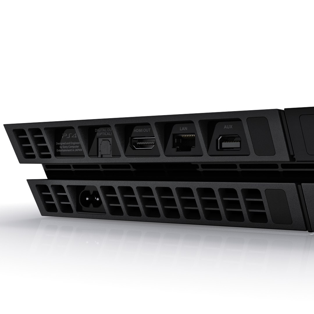 3d Sony Playstation 4 Console Model