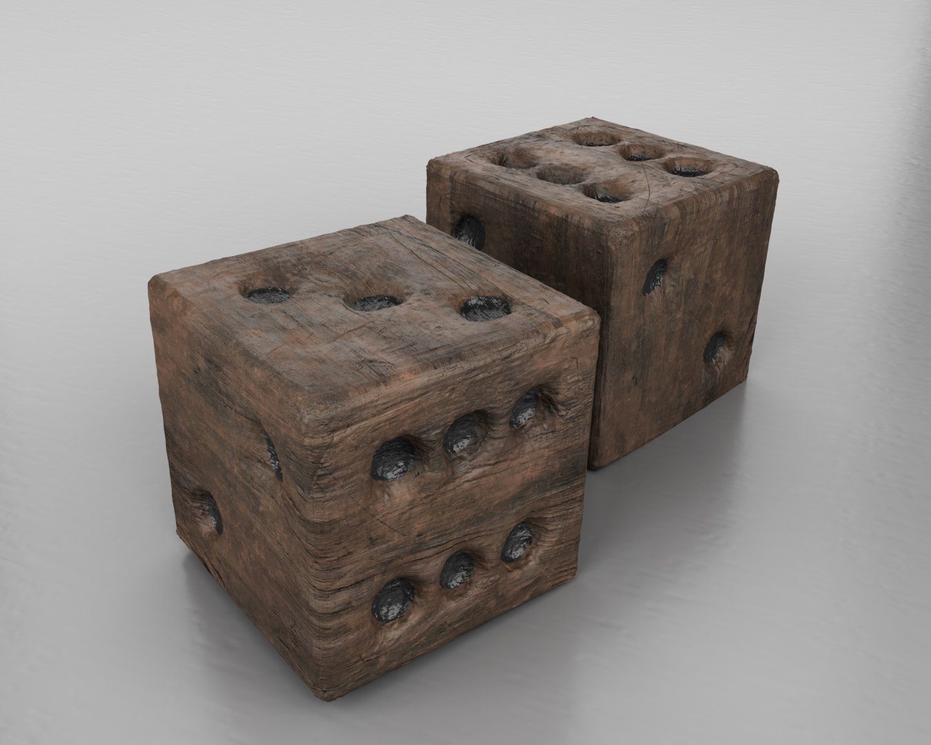 Wood Dice 3D - TurboSquid 1310719