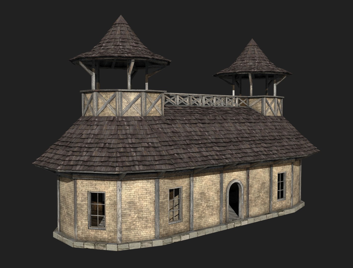 3D FANTASY MEDIEVAL HOUSE HUT BUILDING CITY TOWN VILLAGE COLLECTION ...