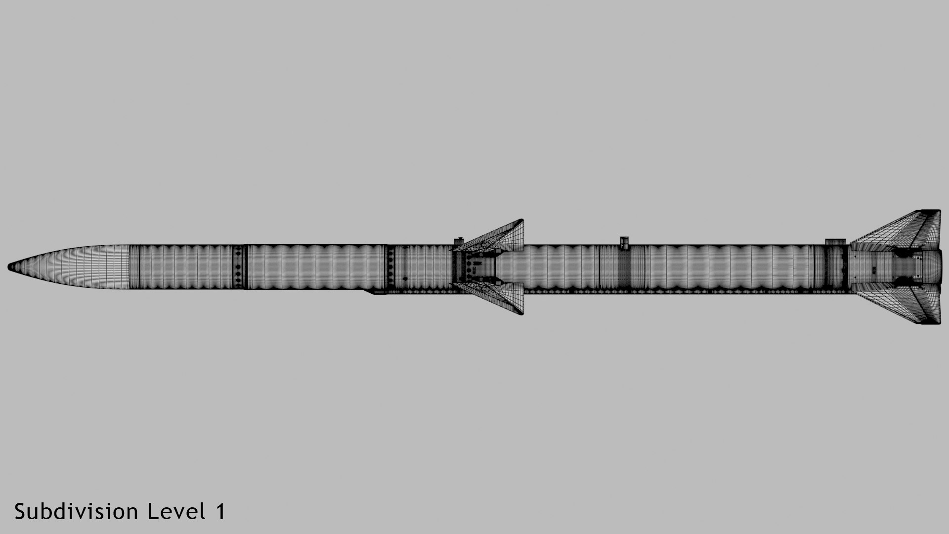3D aim-120a b amraam model - TurboSquid 1414924