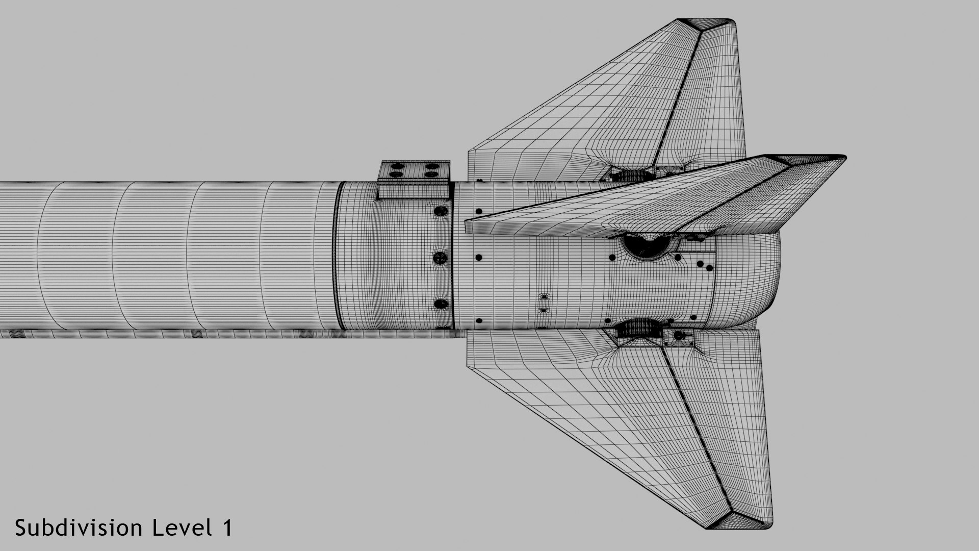 3D aim-120a b amraam model - TurboSquid 1414924