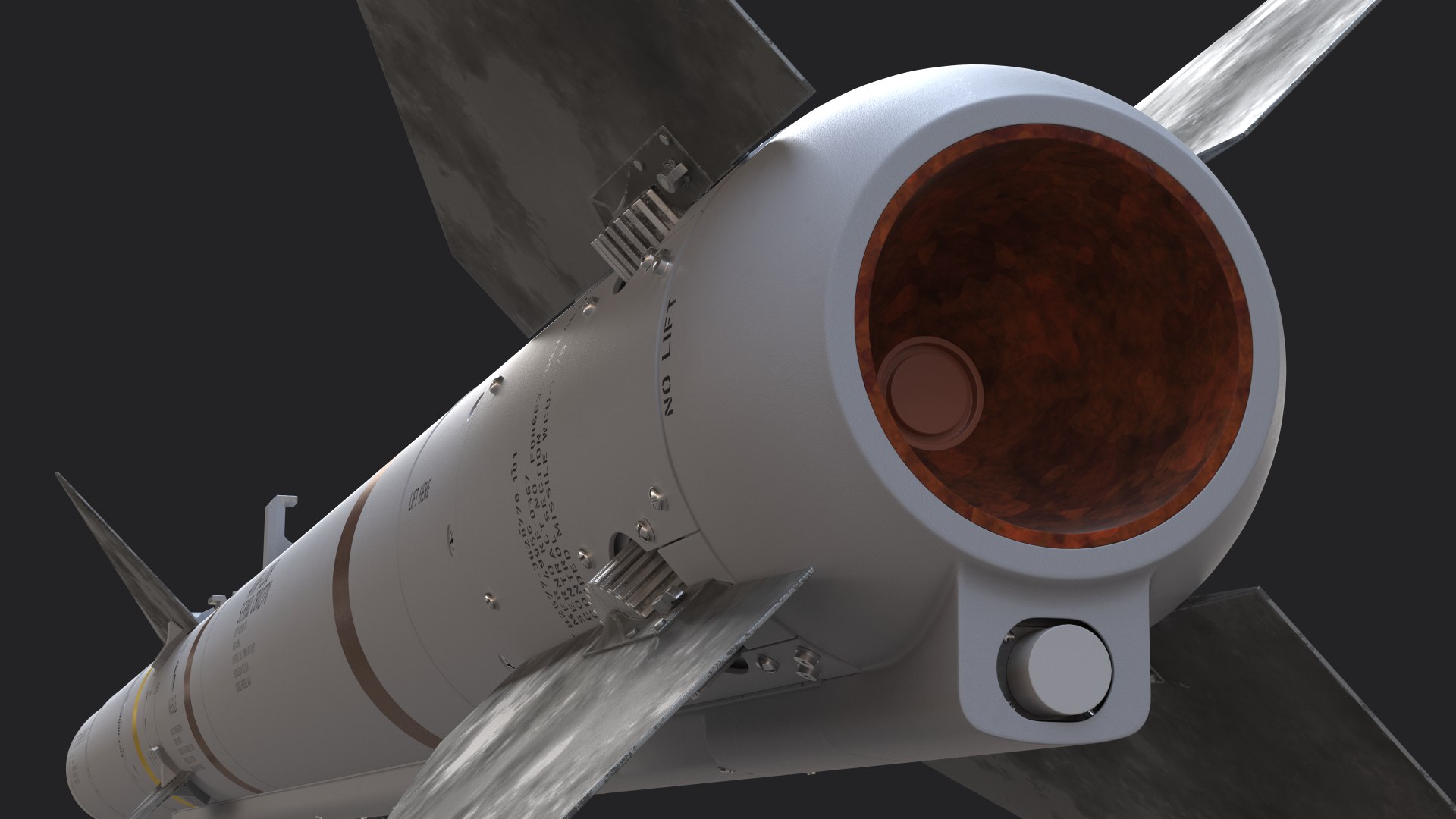 3D aim-120a b amraam model - TurboSquid 1414924