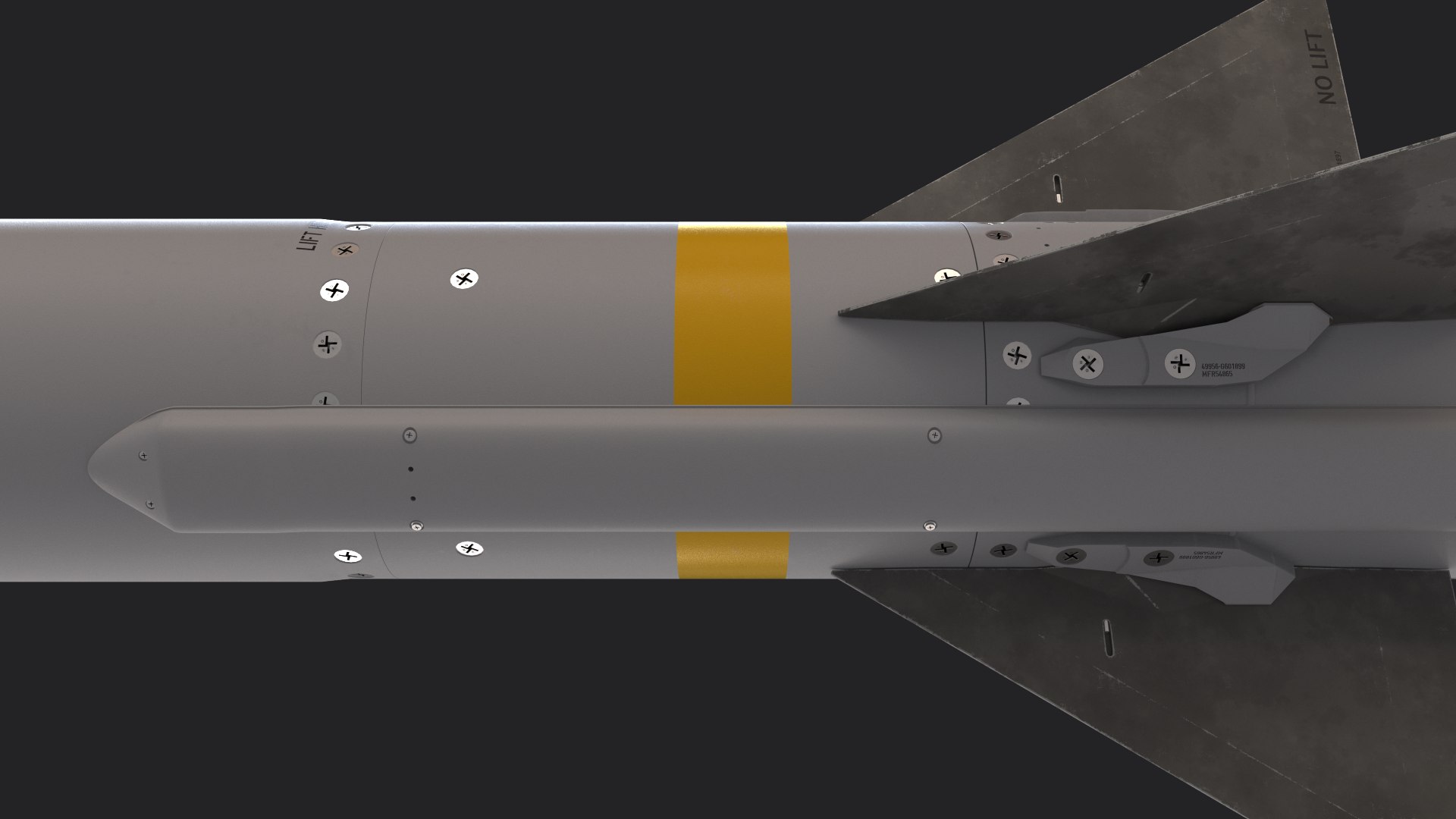 3D aim-120a b amraam model - TurboSquid 1414924