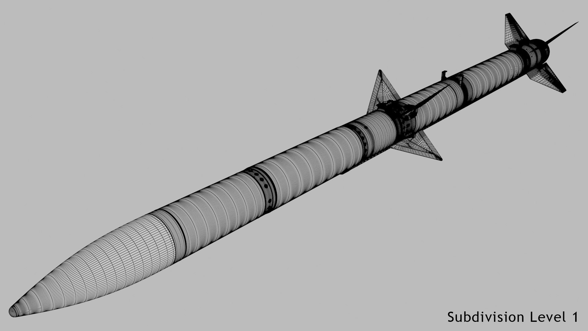 3D aim-120a b amraam model - TurboSquid 1414924