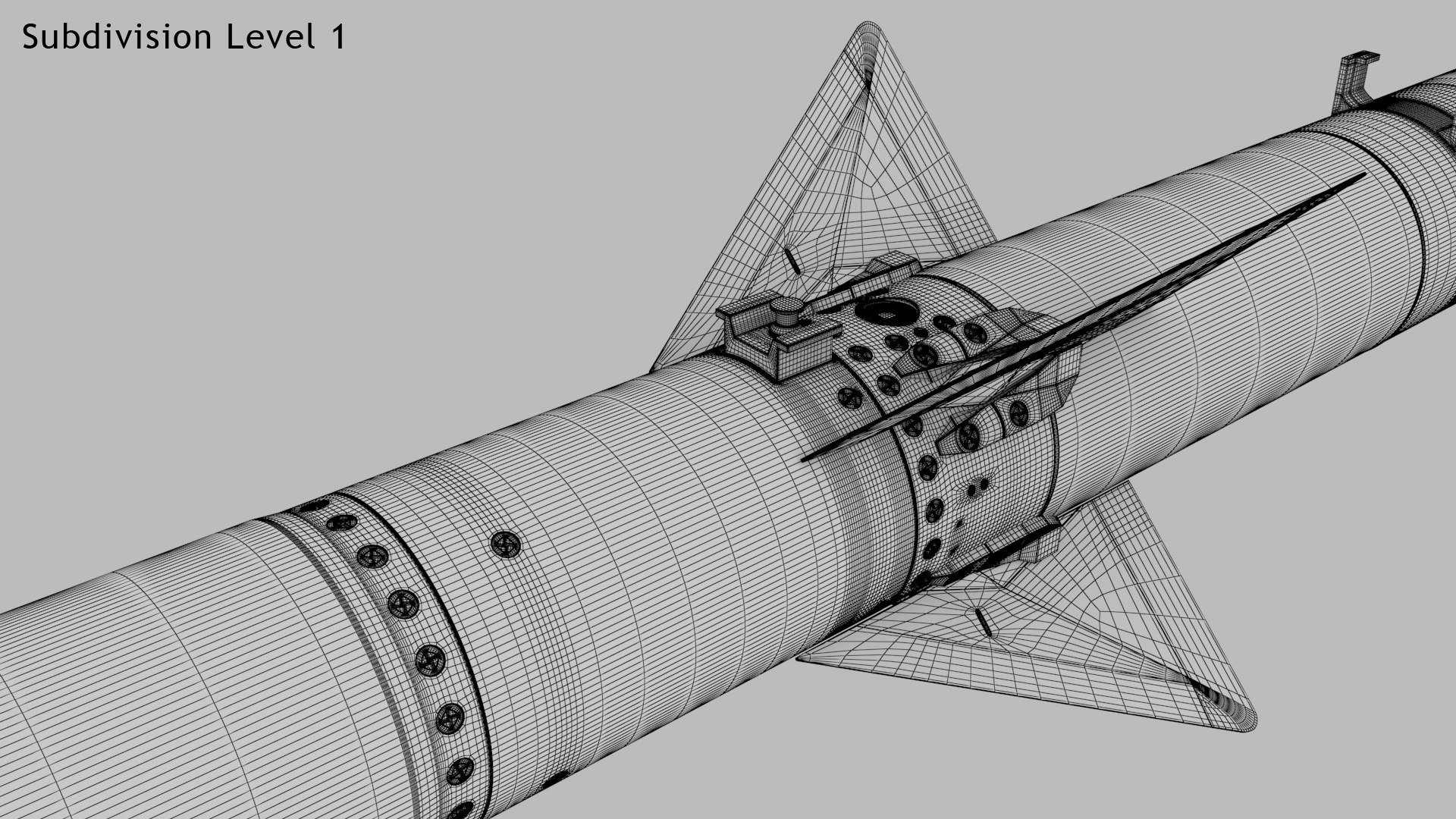 3D aim-120a b amraam model - TurboSquid 1414924