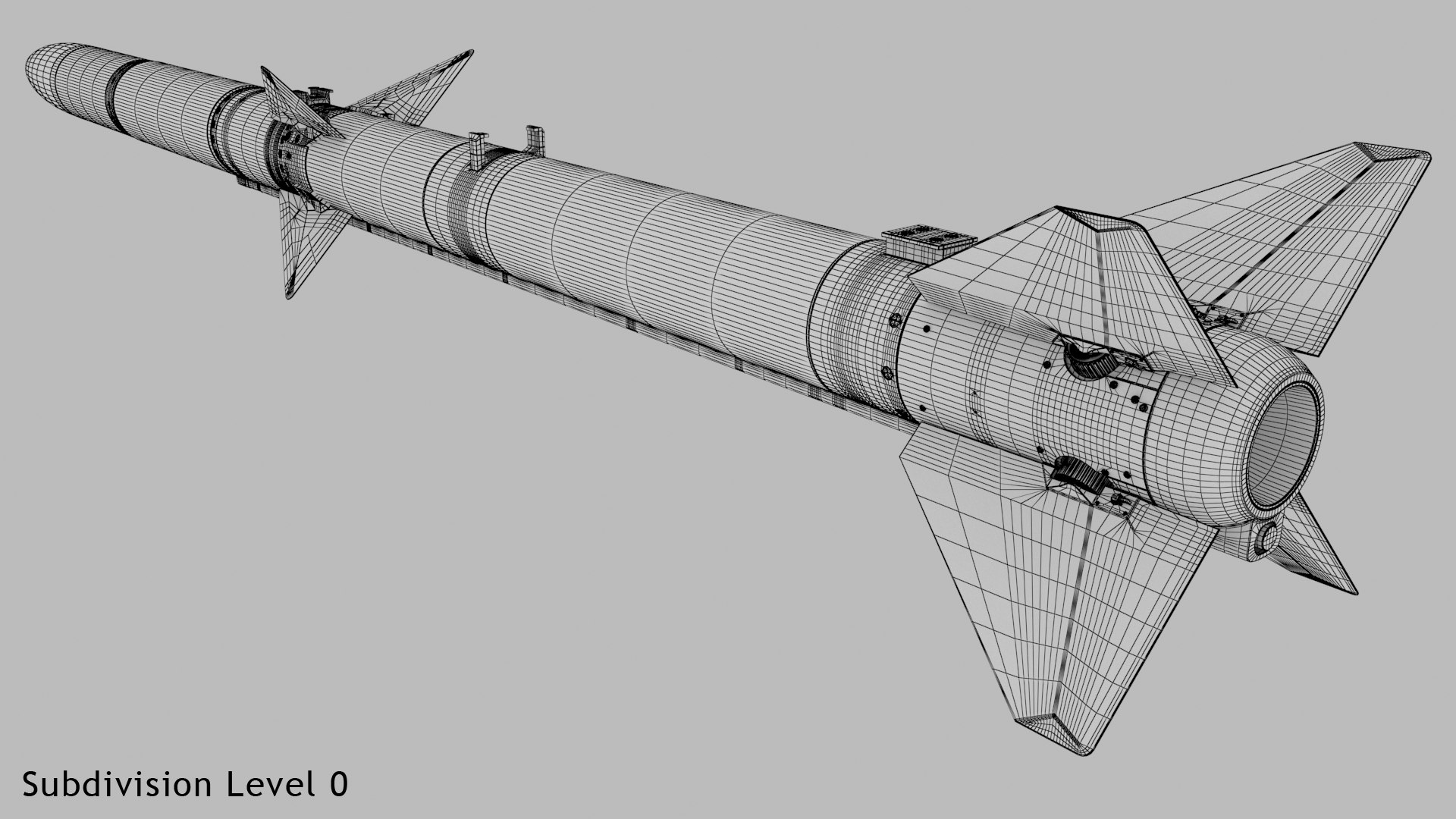 3D aim-120a b amraam model - TurboSquid 1414924