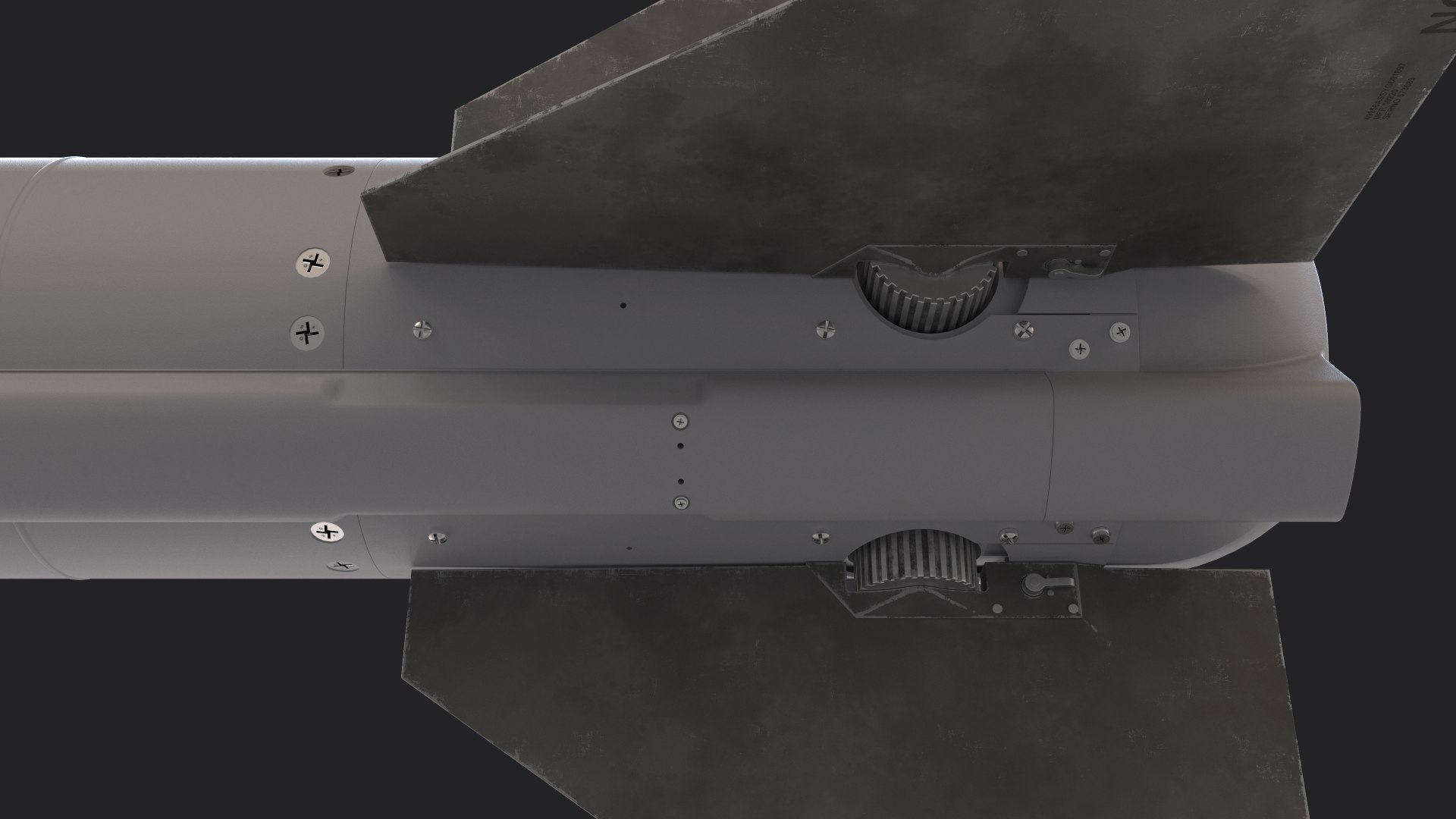 3D aim-120a b amraam model - TurboSquid 1414924