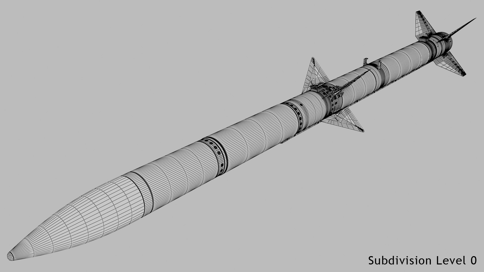 3D aim-120a b amraam model - TurboSquid 1414924