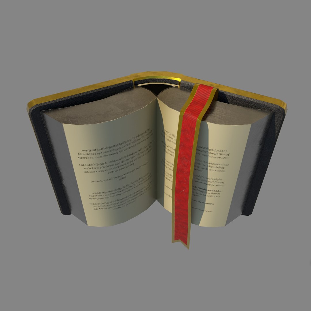 3D Game Ready Low Poly Fantasy Spell Book - TurboSquid 1850821