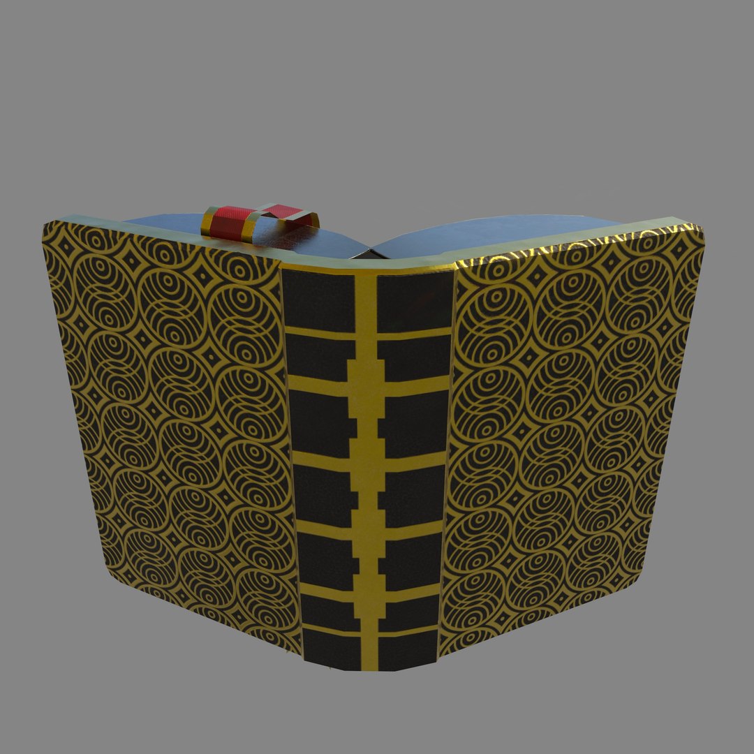 3D Game Ready Low Poly Fantasy Spell Book - TurboSquid 1850821