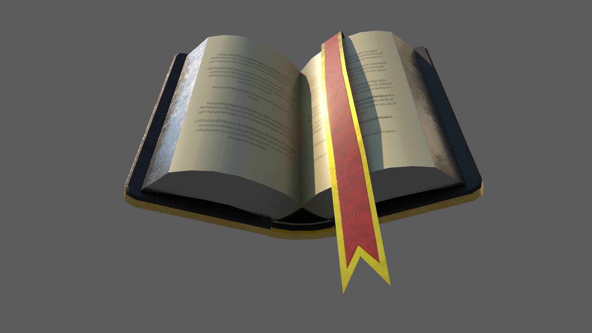 3D Game Ready Low Poly Fantasy Spell Book - TurboSquid 1850821