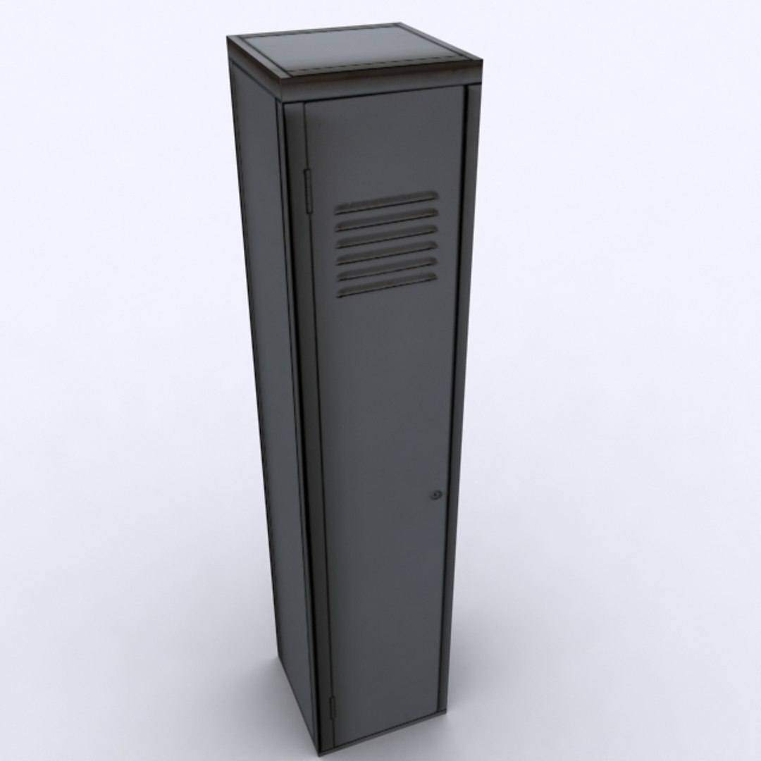 3d Metal Lockers Model