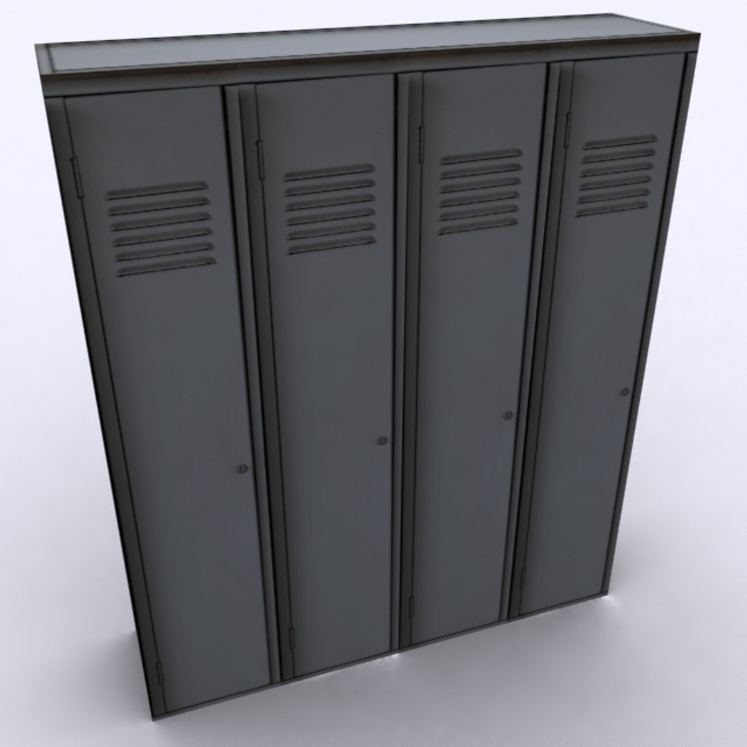 3d Metal Lockers Model