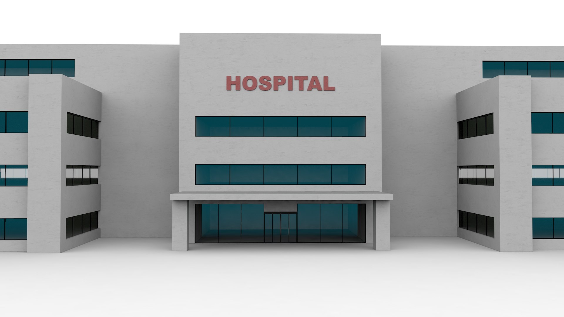 3D Model Modern Hospital - TurboSquid 1952144