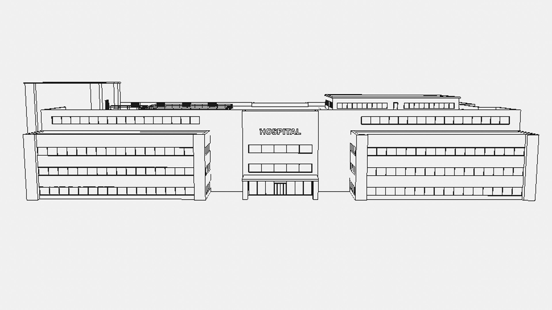 3D Model Modern Hospital - TurboSquid 1952144