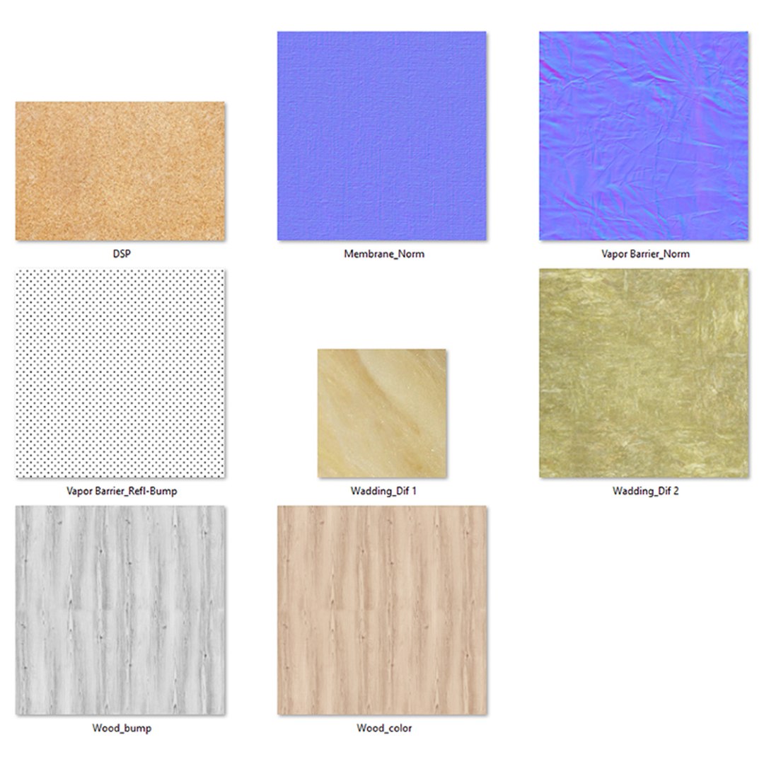 3D Cut Section Roof - TurboSquid 1396938