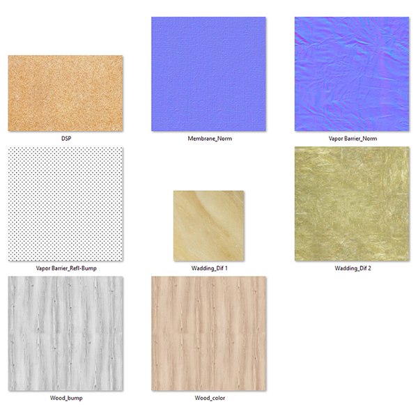 3D cut section roof - TurboSquid 1396938