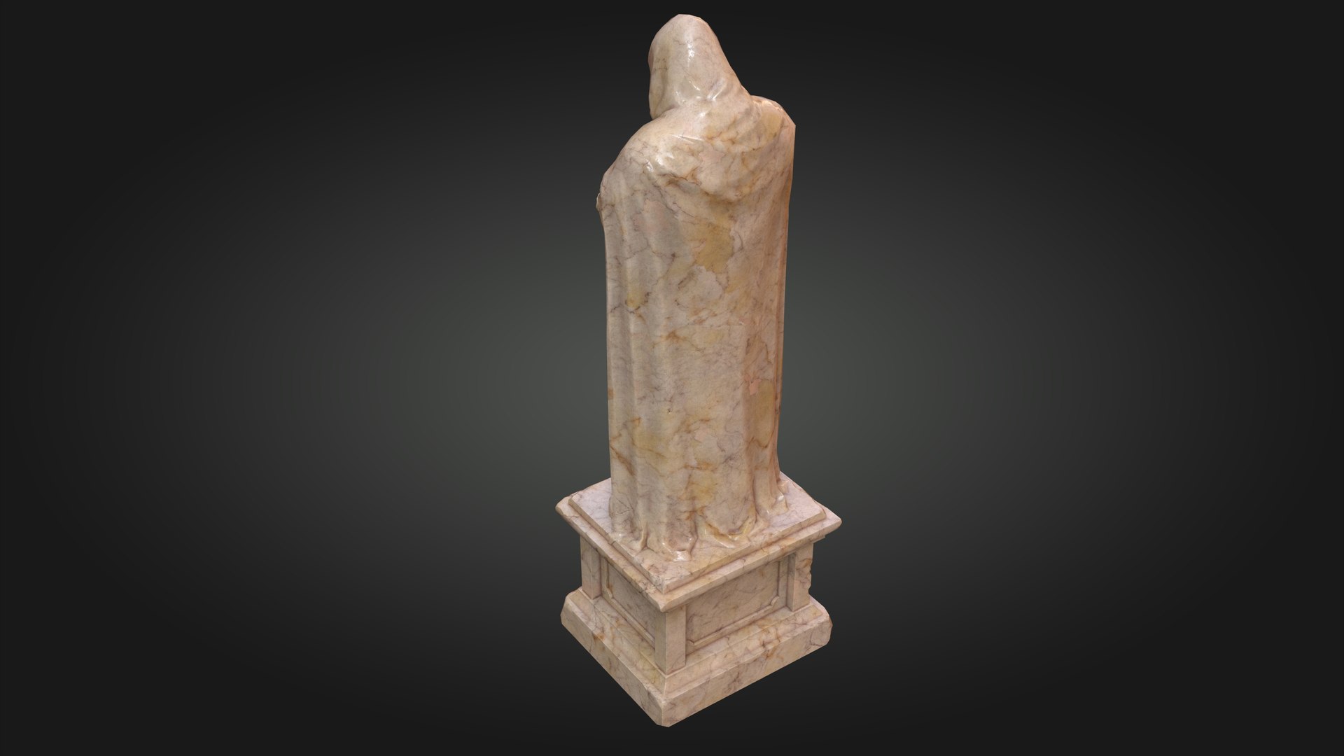 3D Ancient Plaster Statue Knight - TurboSquid 1711040
