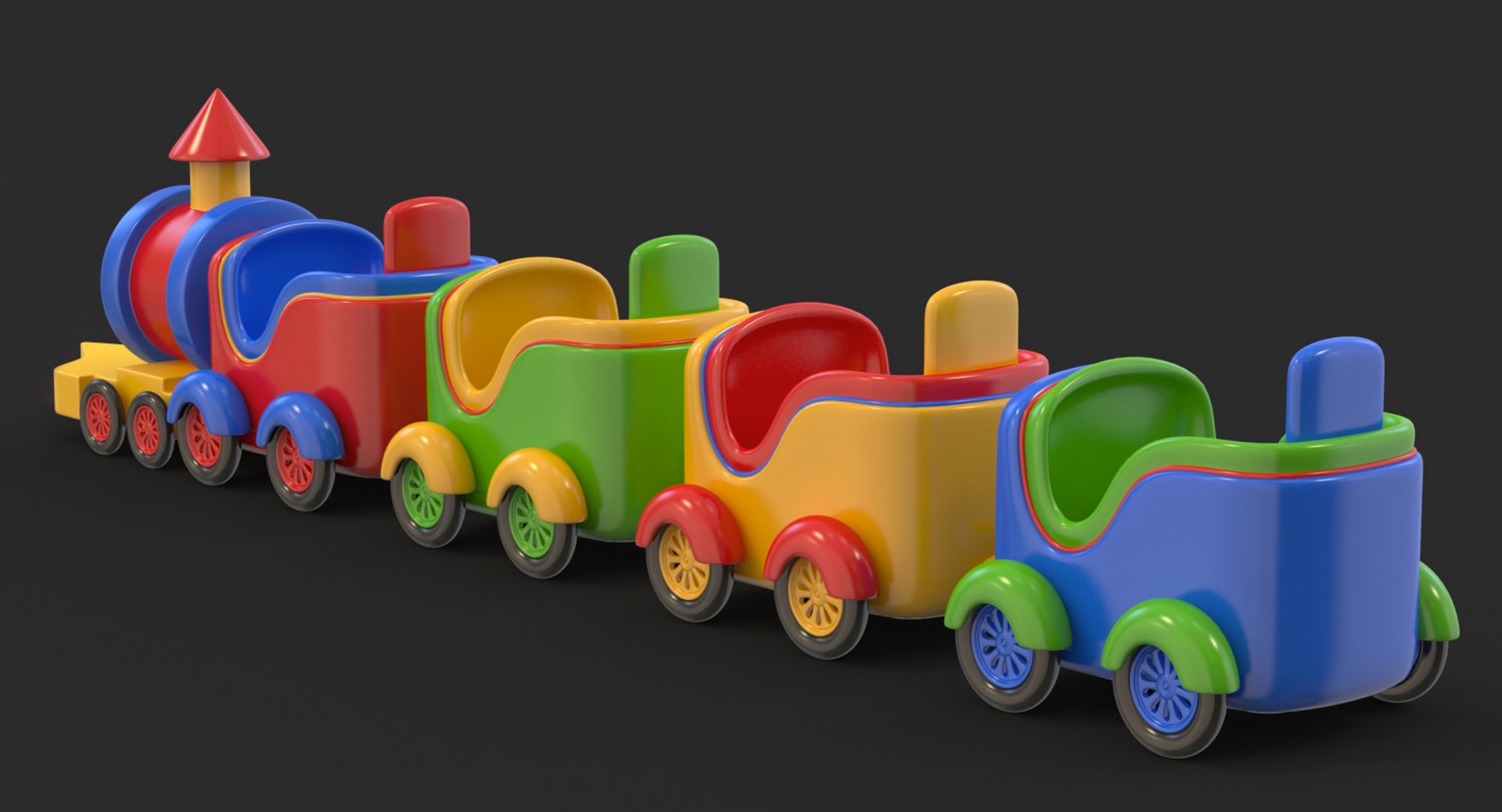 3D model toy train - TurboSquid 1329399